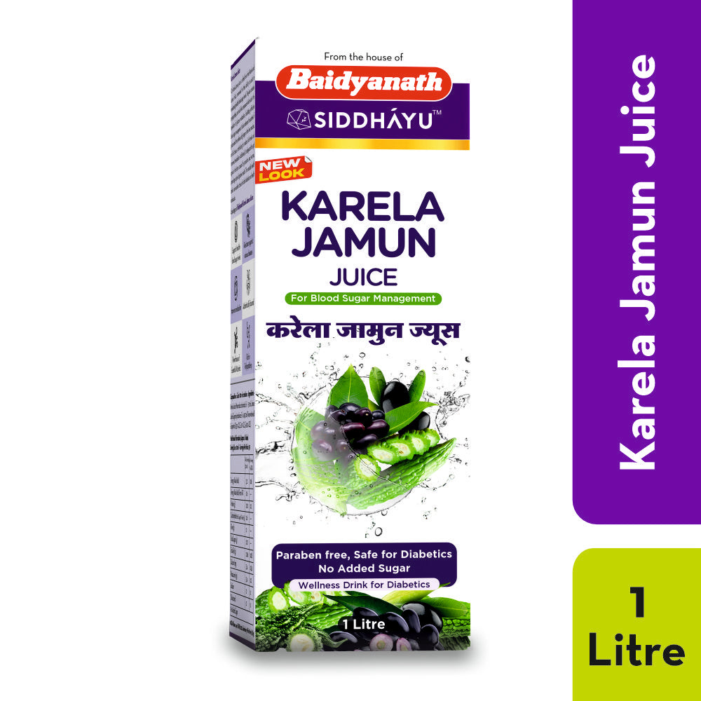 Baidyanath Karela Jamun Juice – 1 Litre – Siddhayu