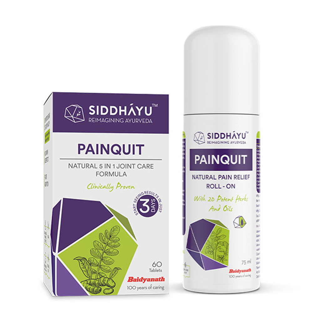 Painquit tablet and Roll on Combo – Siddhayu